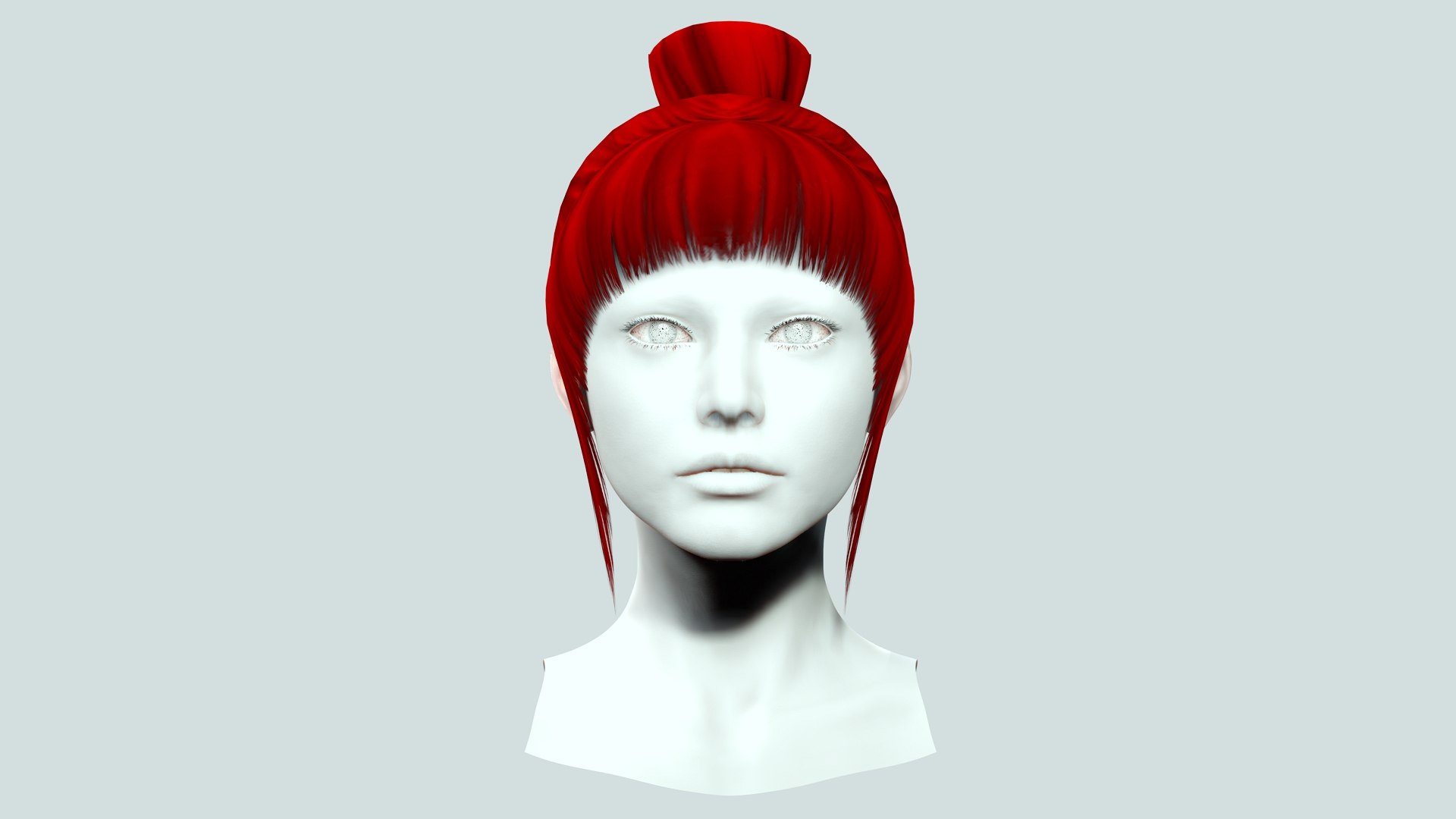 3D Female Hair - Bun Style Low-poly Model - TurboSquid 2225880