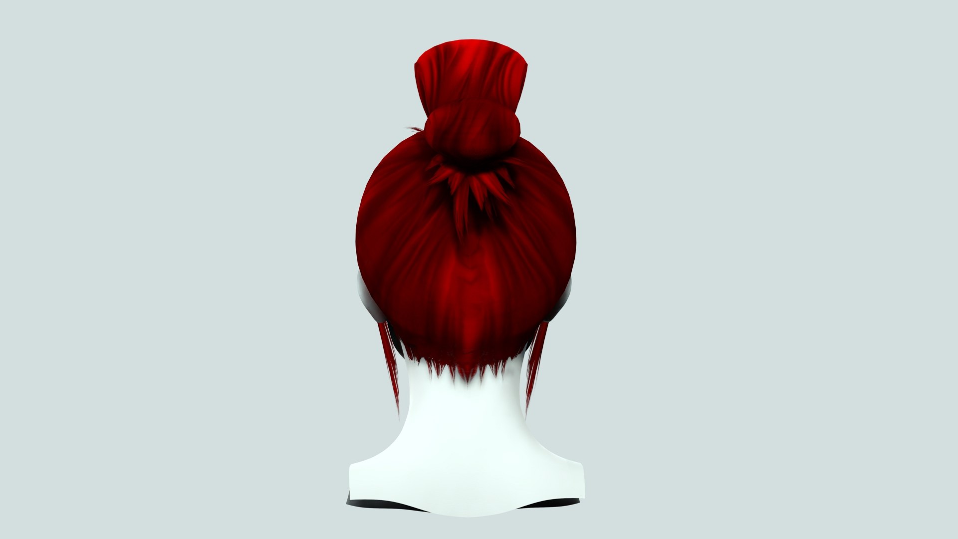3D Female Hair - Bun Style Low-poly Model - TurboSquid 2225880