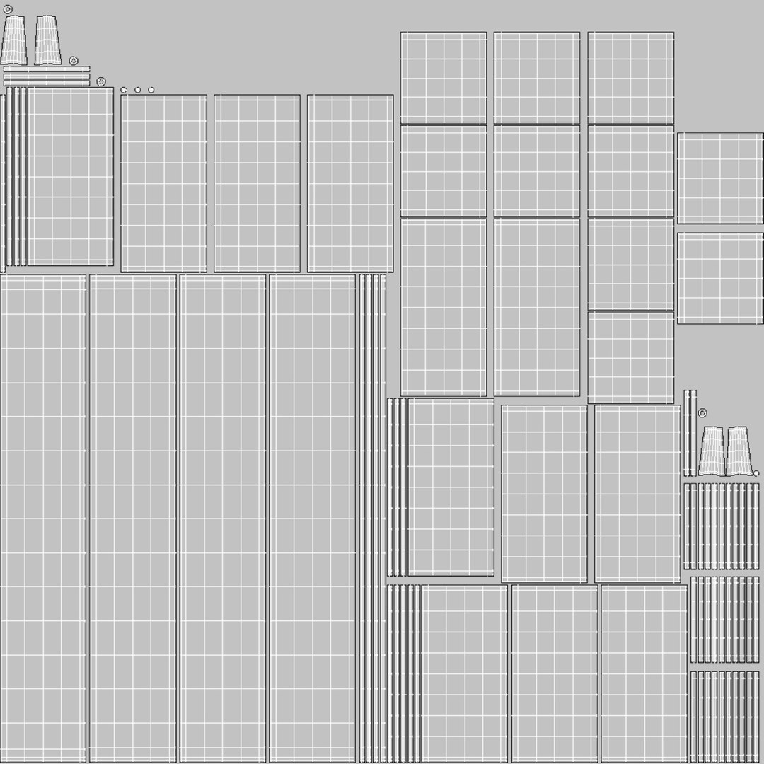 3D White Shelves Model - TurboSquid 2100566