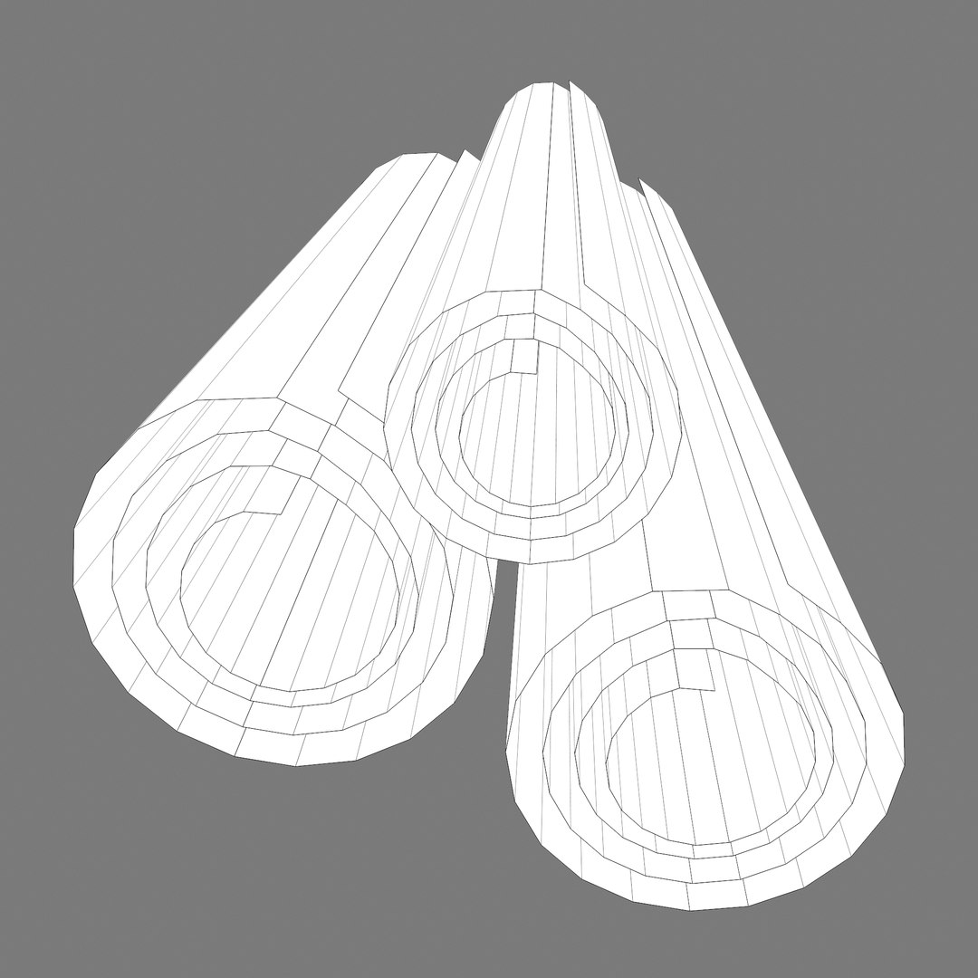 3D Scrolls Three Faded - TurboSquid 1731648