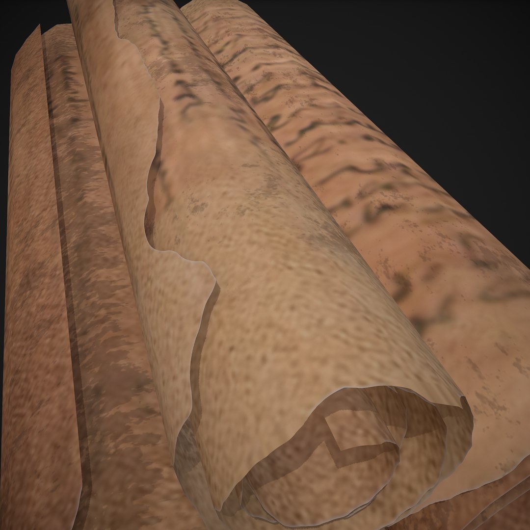 3D Scrolls Three Faded - TurboSquid 1731648