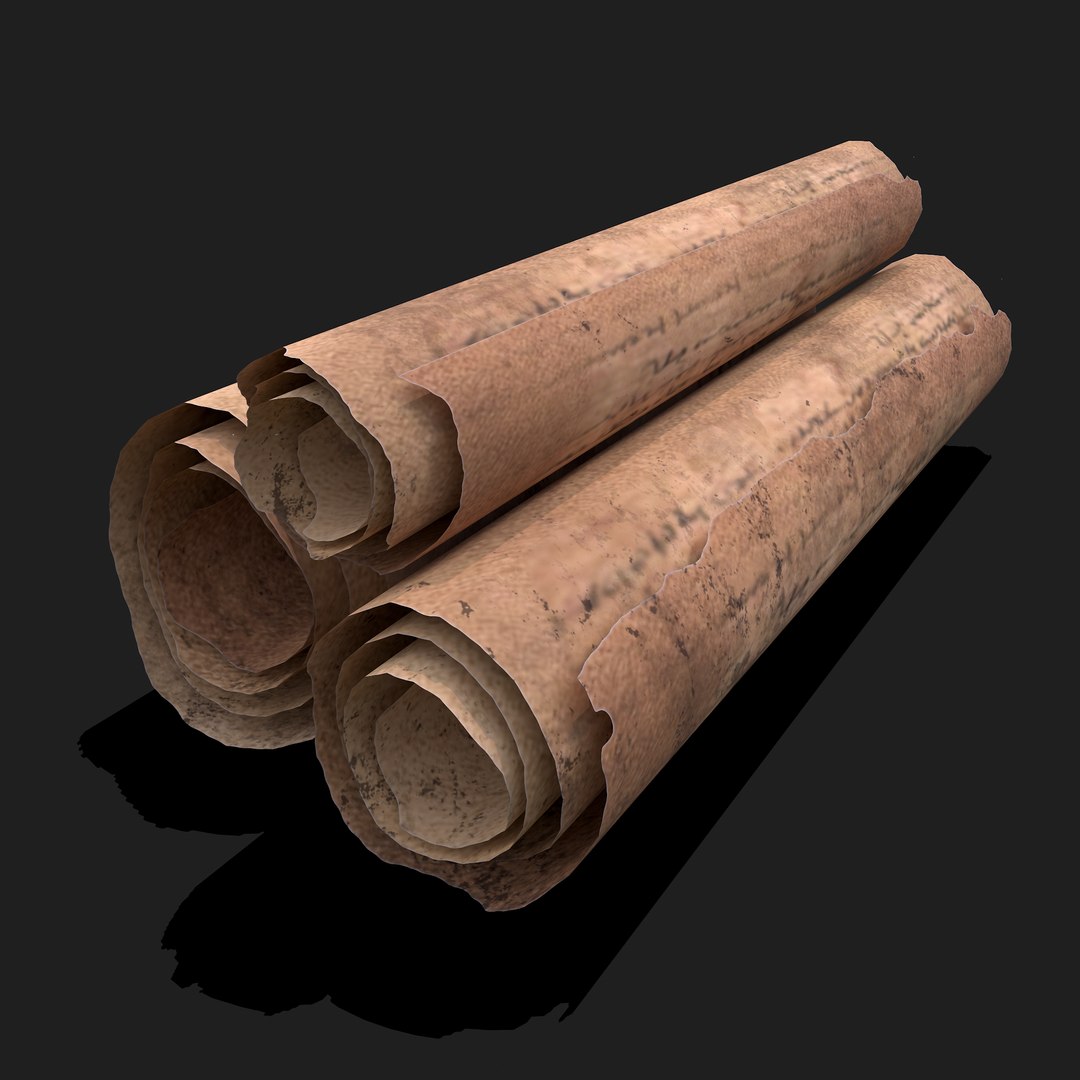 3D Scrolls Three Faded - TurboSquid 1731648