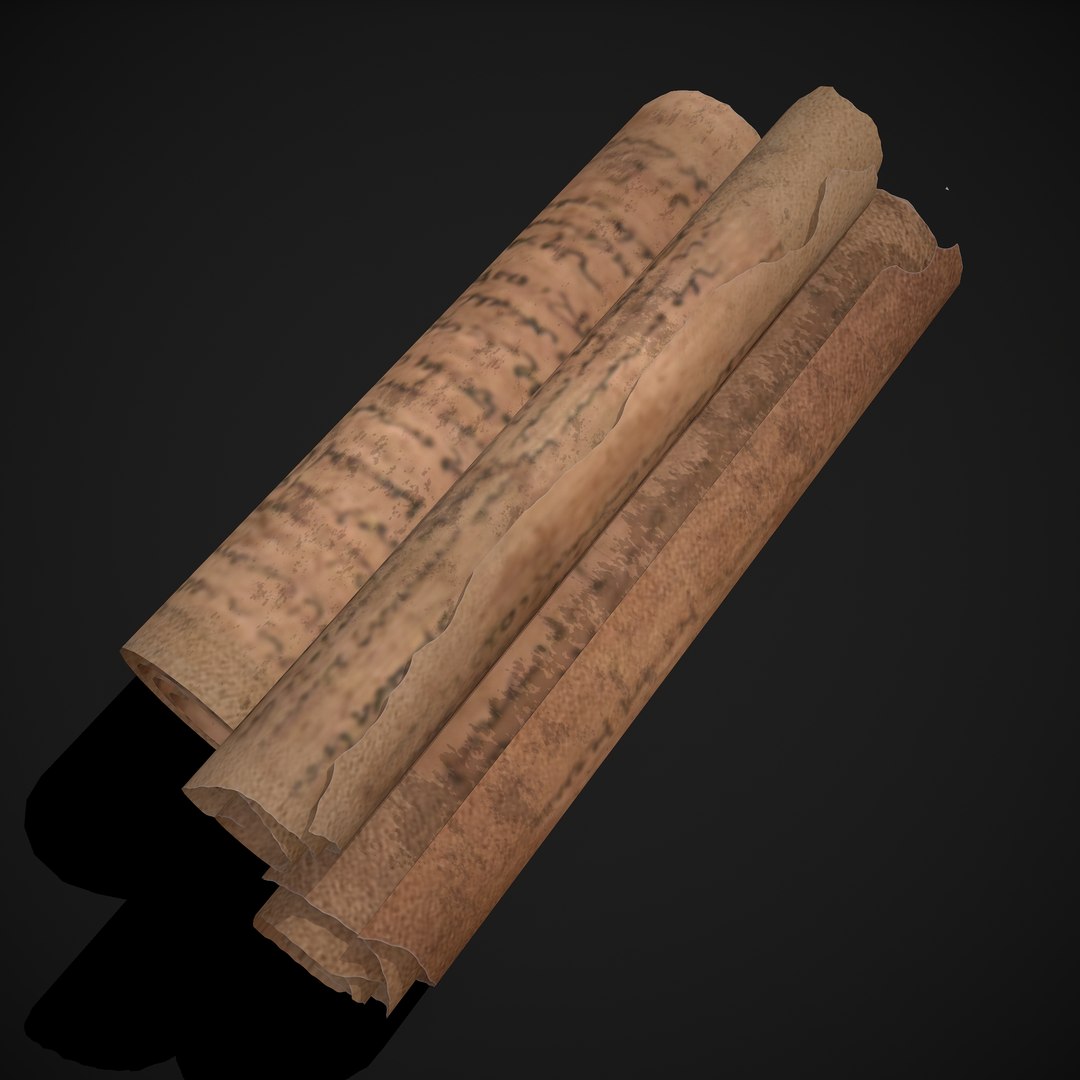 3D Scrolls Three Faded - TurboSquid 1731648