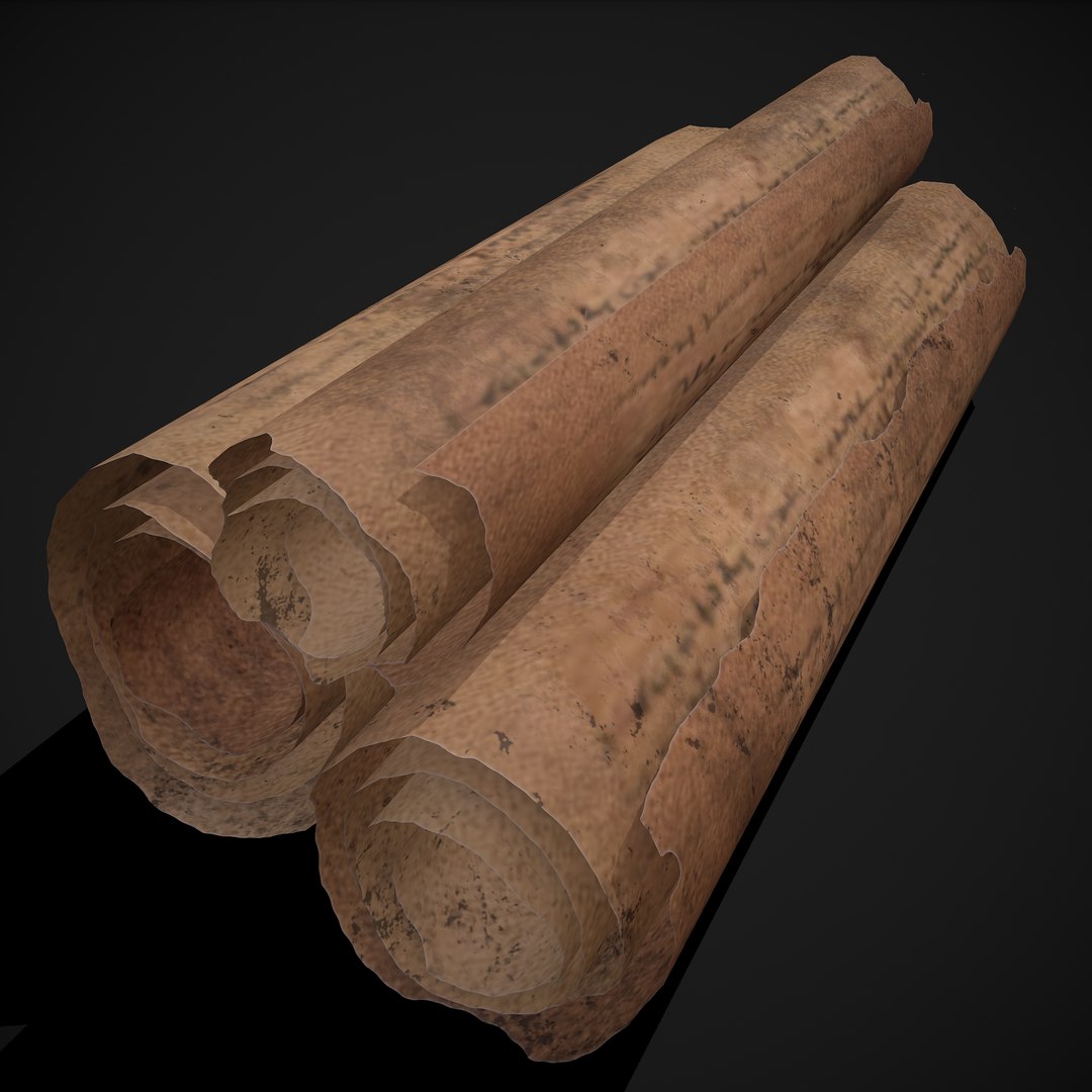 3D Scrolls Three Faded - TurboSquid 1731648