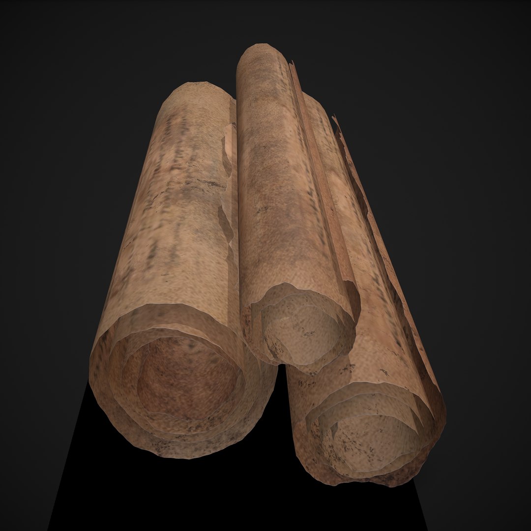 3D Scrolls Three Faded - TurboSquid 1731648