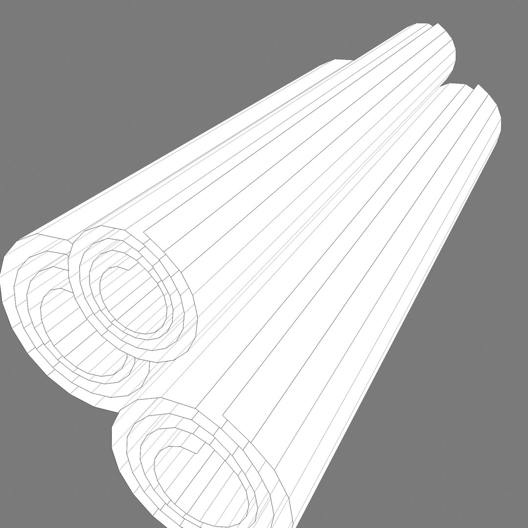 3D Scrolls Three Faded - TurboSquid 1731648