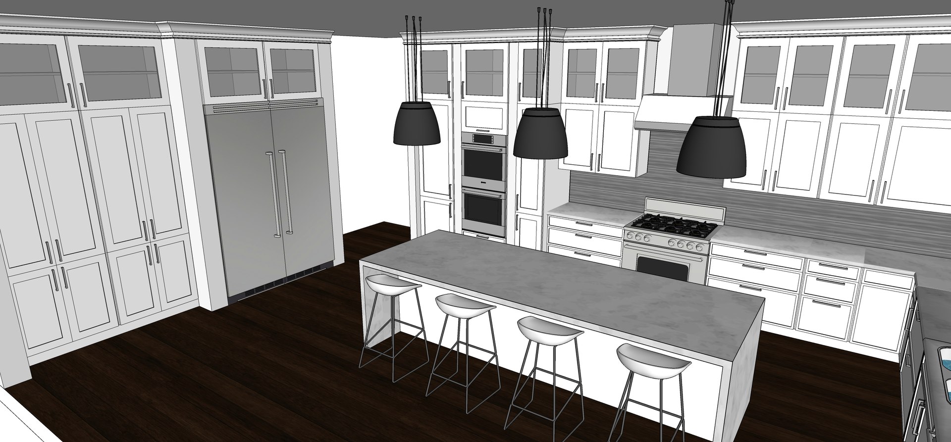 Kitchen Cabinets 3d Model