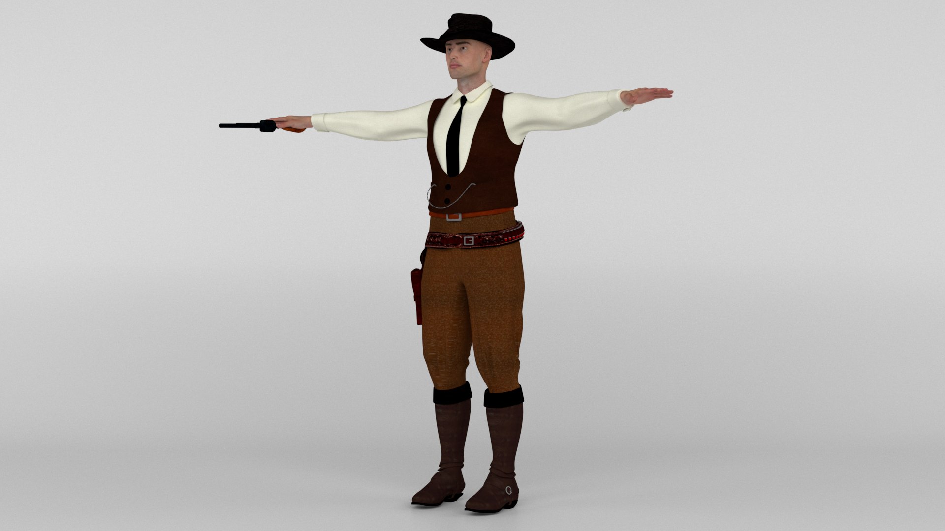 3D Cowboy - TurboSquid 1761207