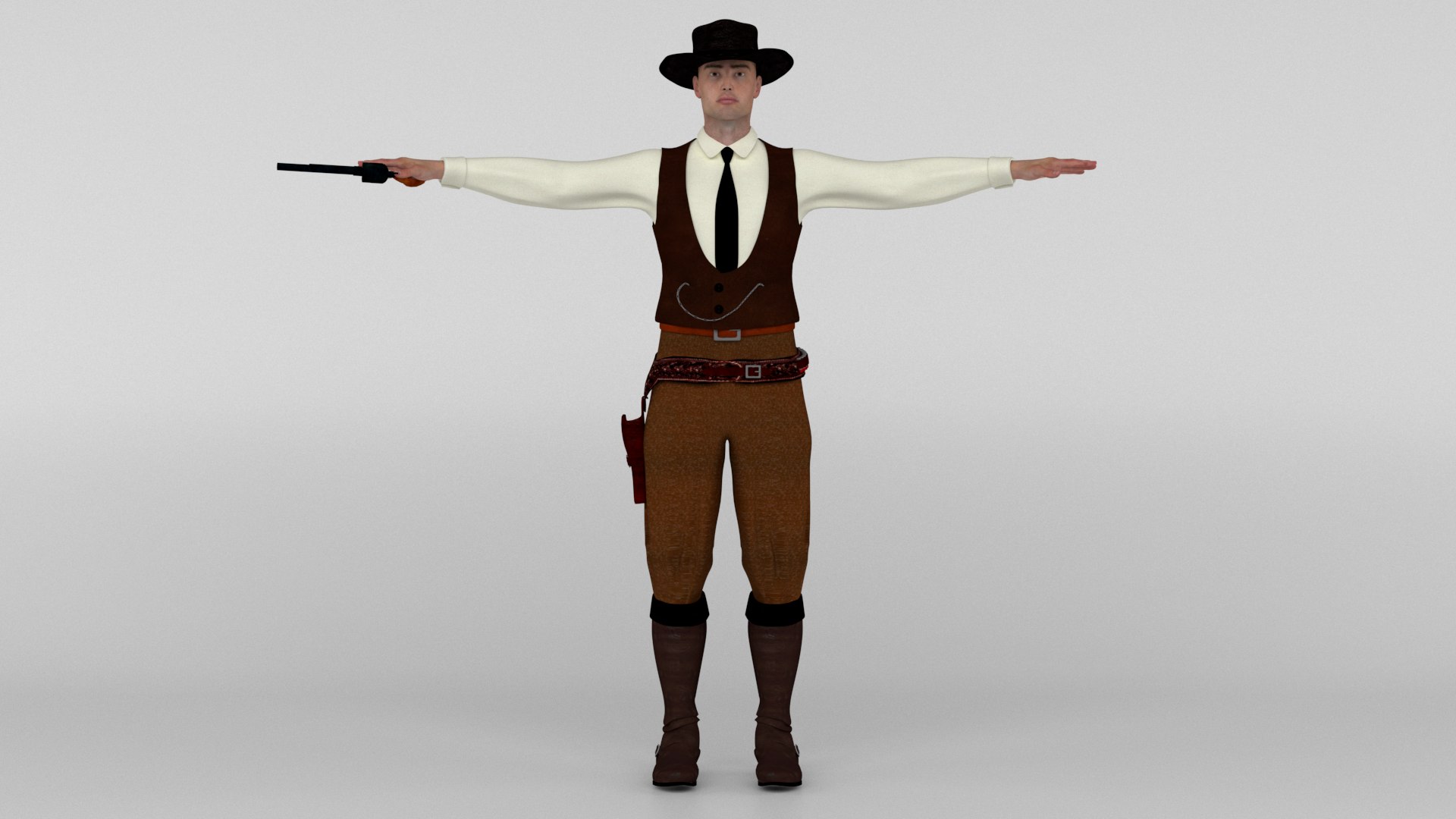 3D Cowboy - TurboSquid 1761207