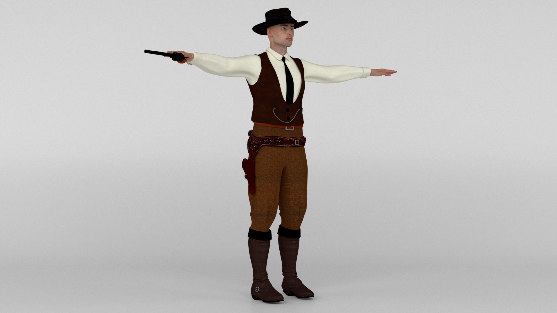 3D Cowboy - TurboSquid 1761207