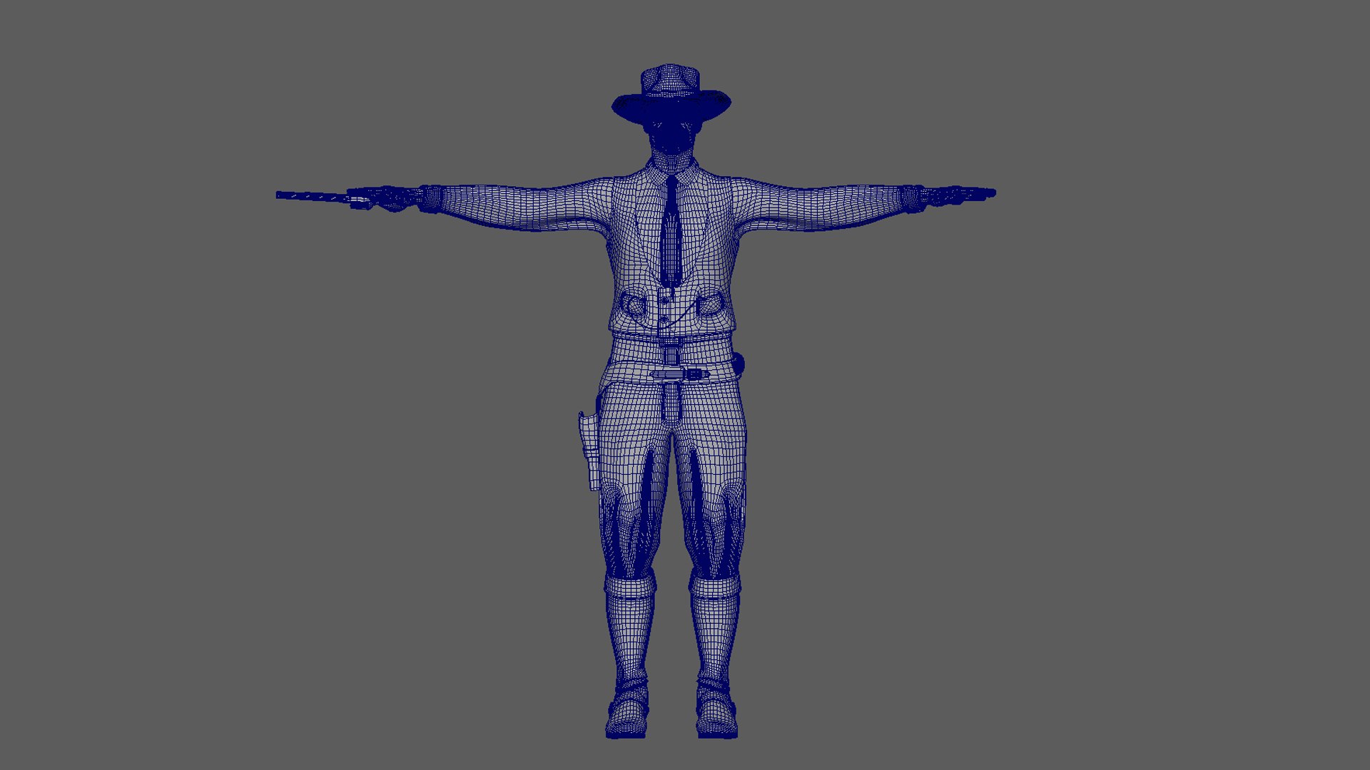 3D Cowboy - TurboSquid 1761207