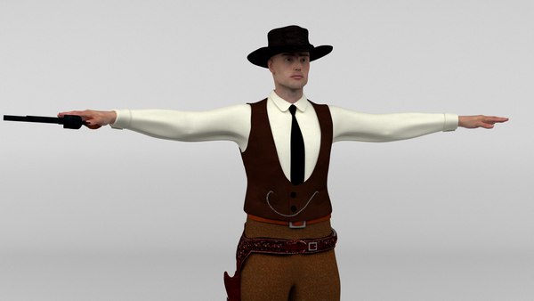 3D Cowboy - TurboSquid 1761207