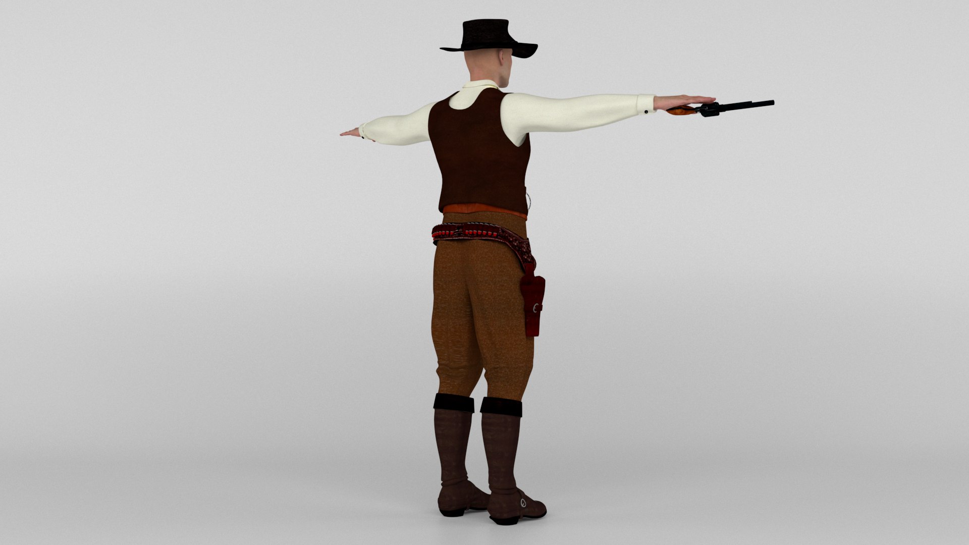 3D Cowboy - TurboSquid 1761207