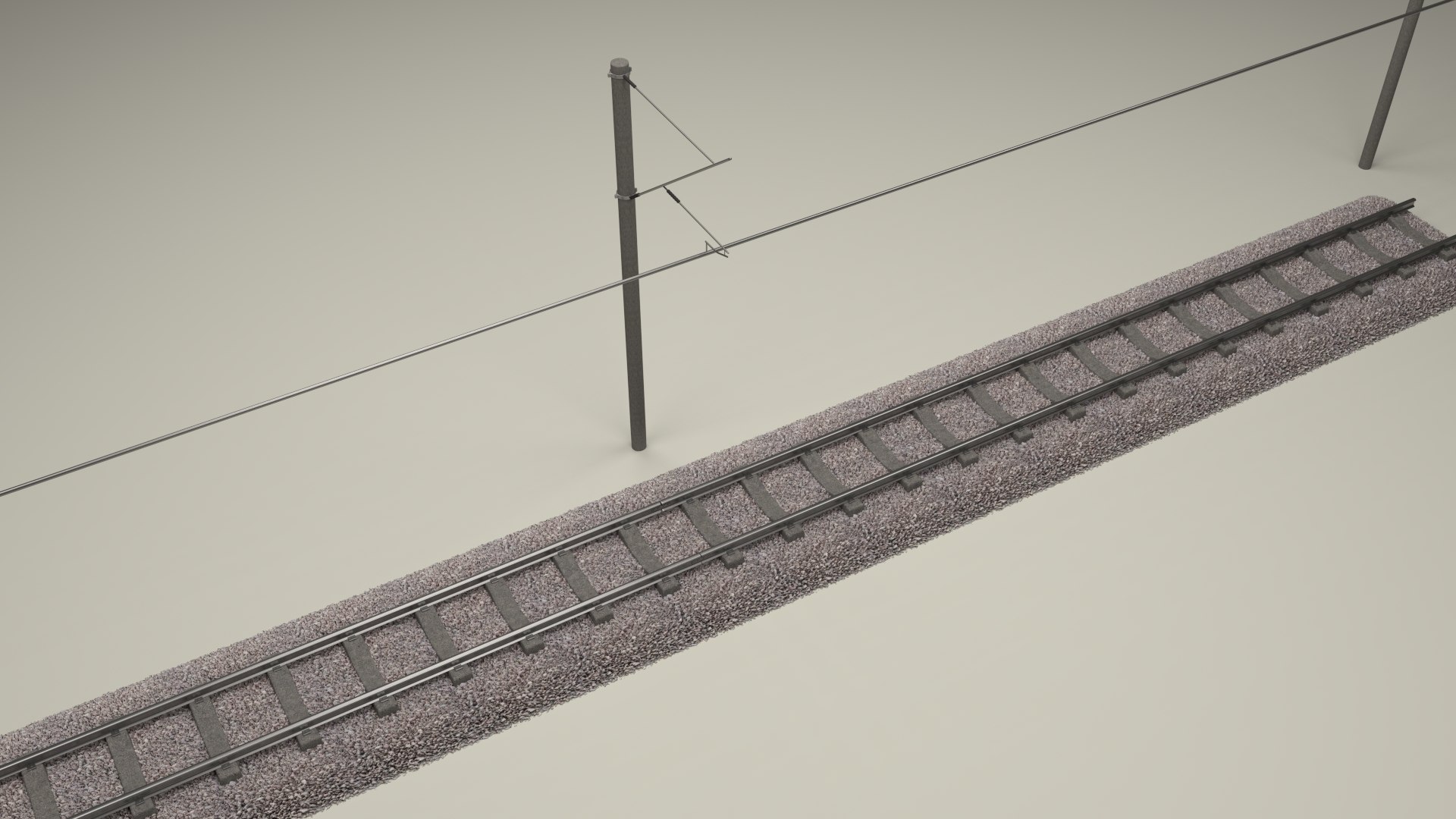 train track 3d obj