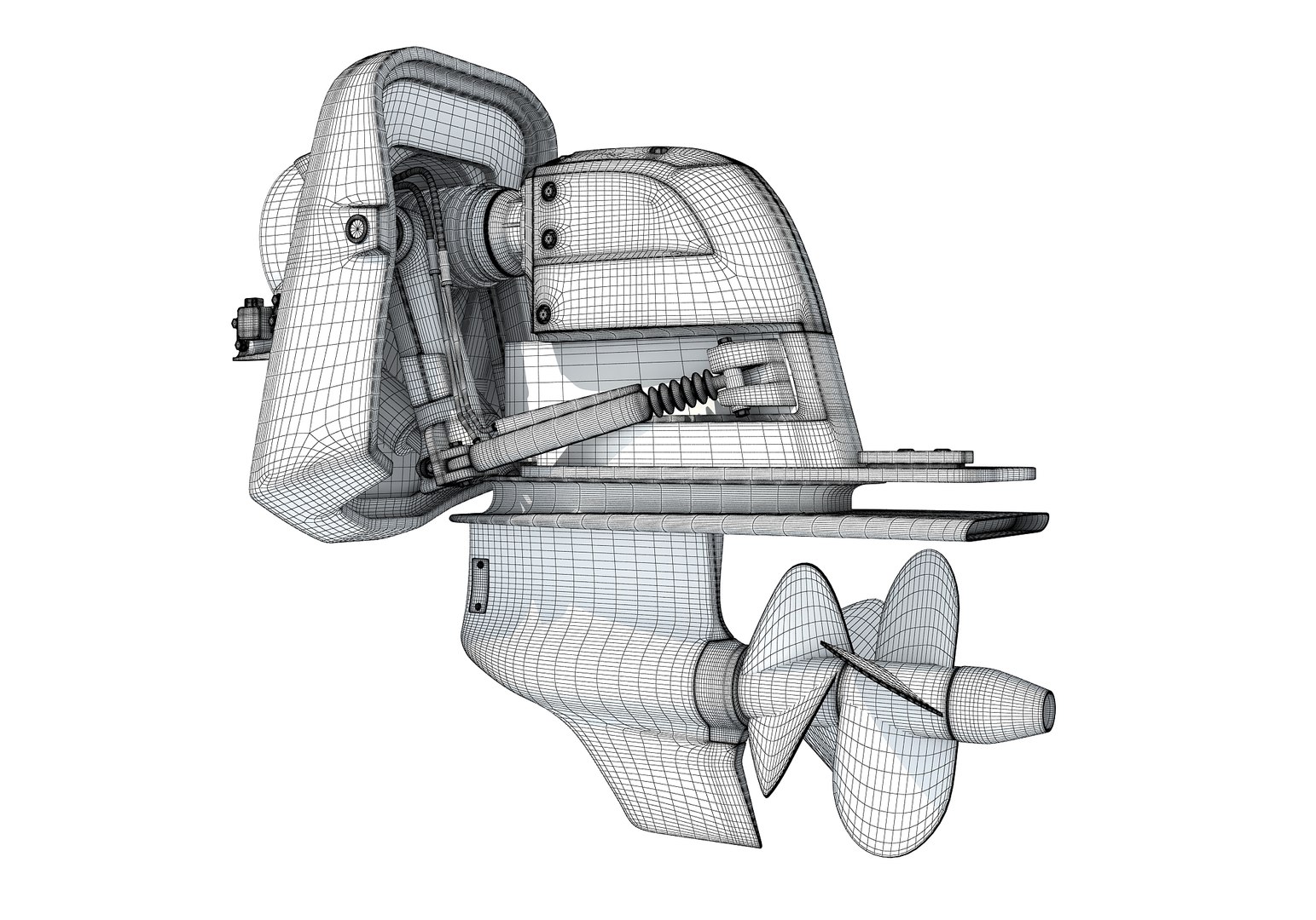 Boat engine 3D model - TurboSquid 1305826