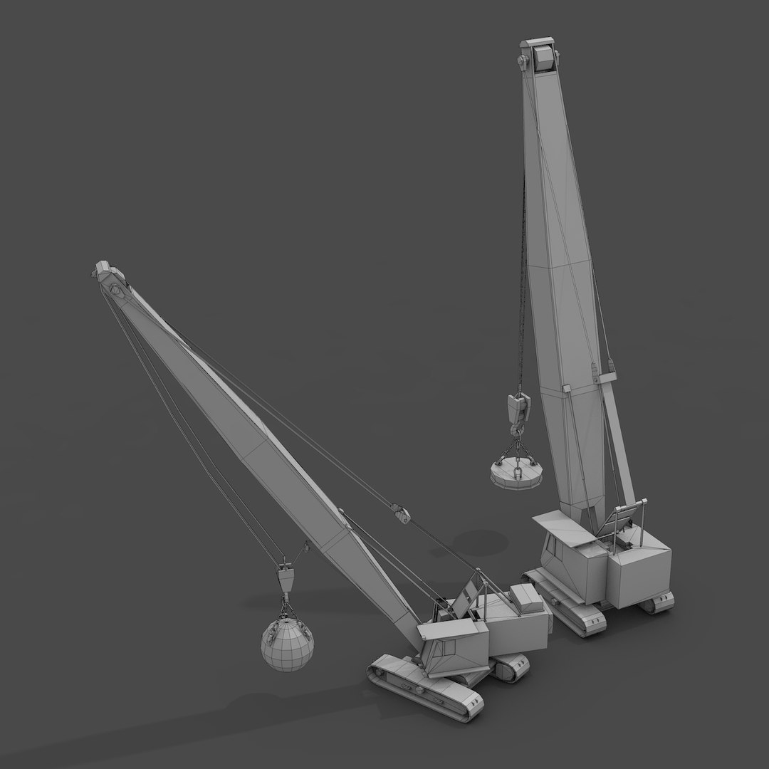 Crawler Cranes 3D Model - TurboSquid 1443202
