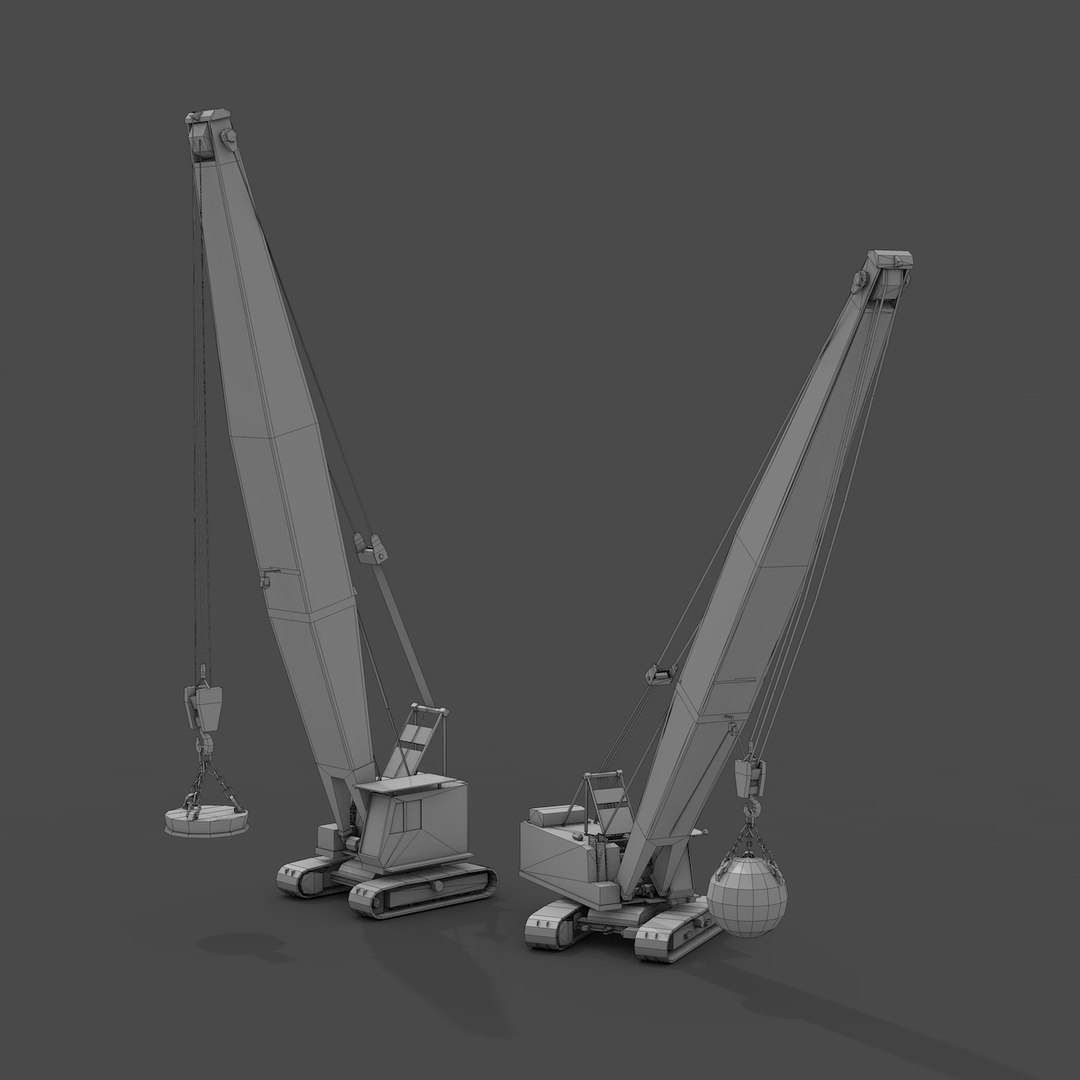 Crawler Cranes 3D Model - TurboSquid 1443202