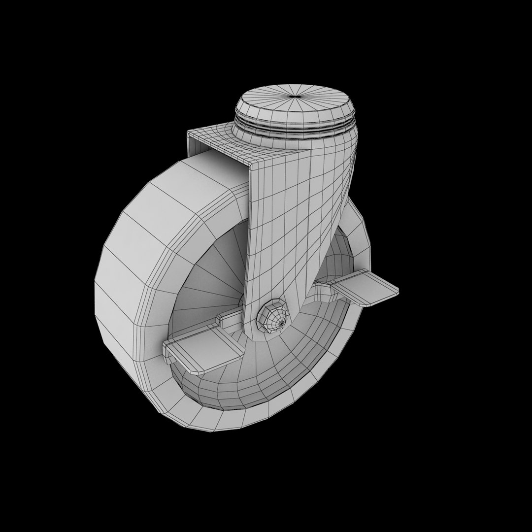 caster wheel 3d model