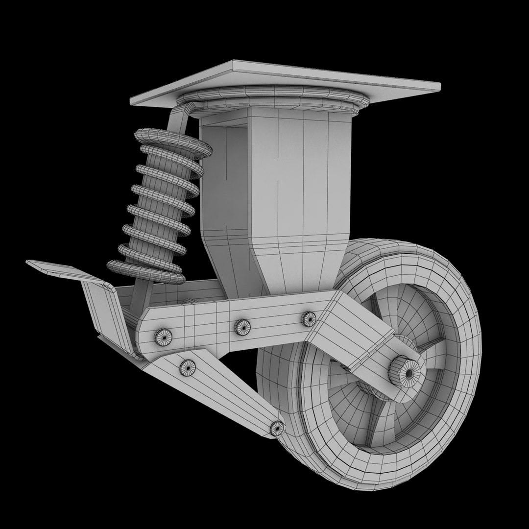 caster wheel 3d model