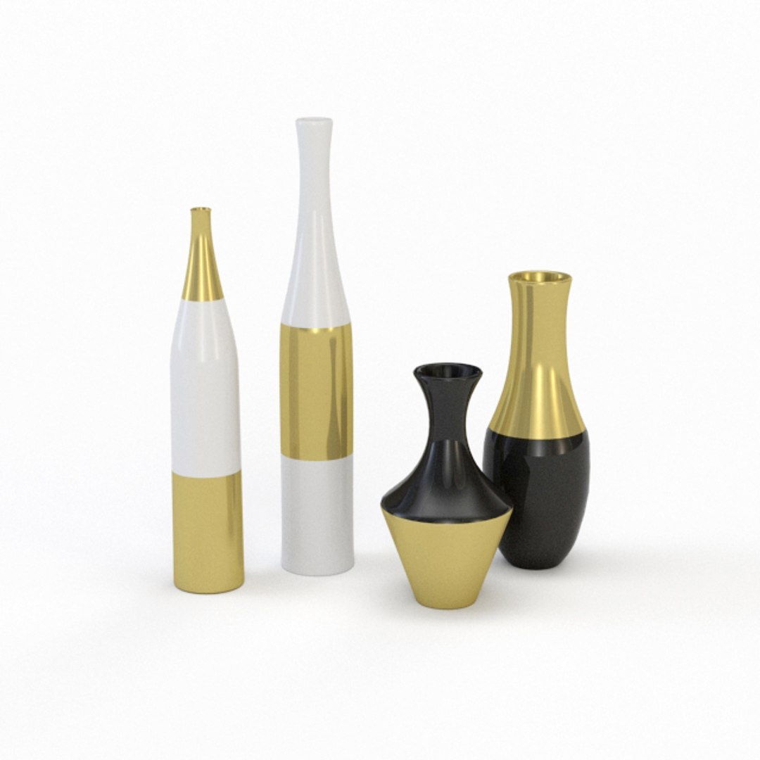 3D Architectural Visualization Gilded Vase Model - TurboSquid 1466487