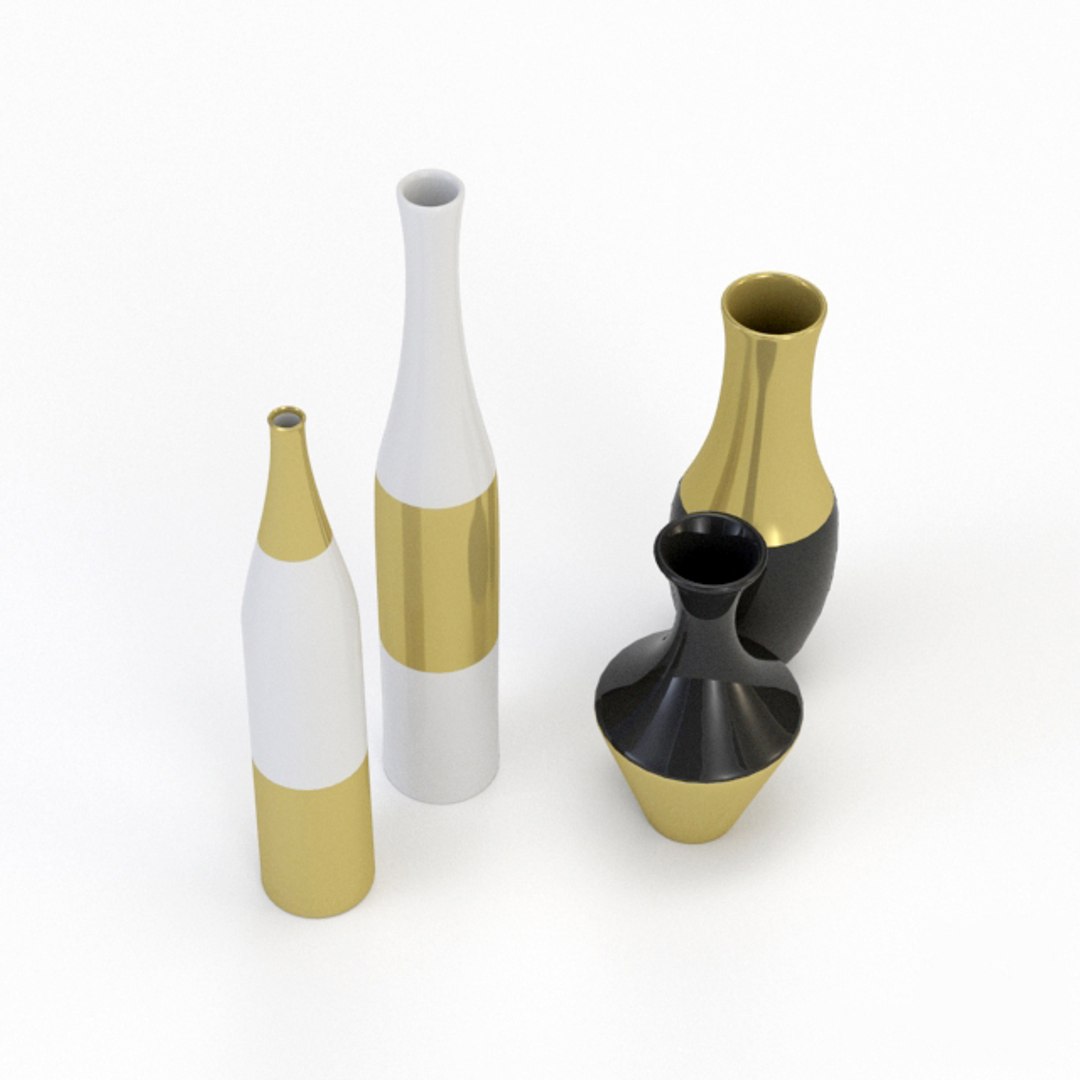 3D Architectural Visualization Gilded Vase Model - TurboSquid 1466487