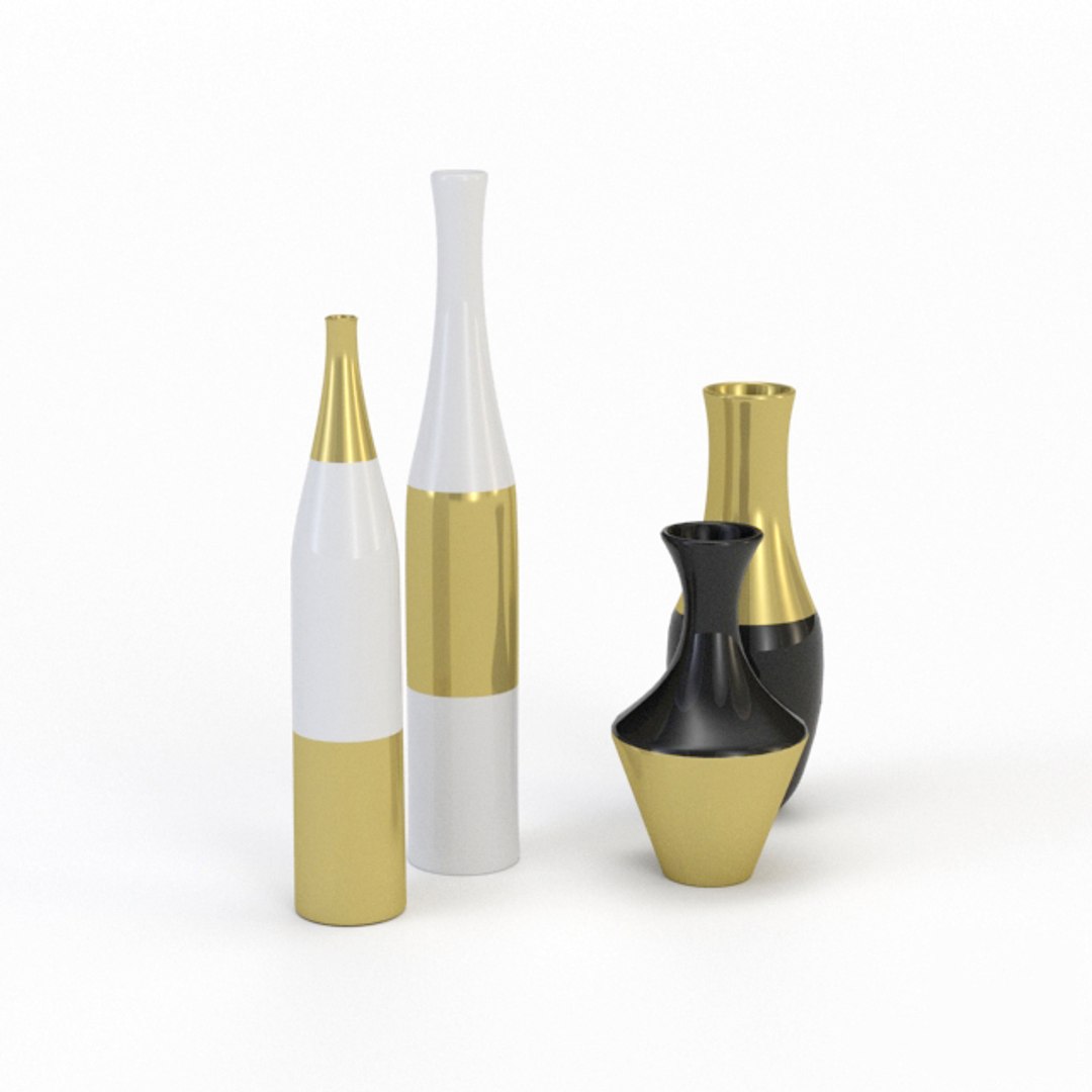 3D Architectural Visualization Gilded Vase Model - TurboSquid 1466487