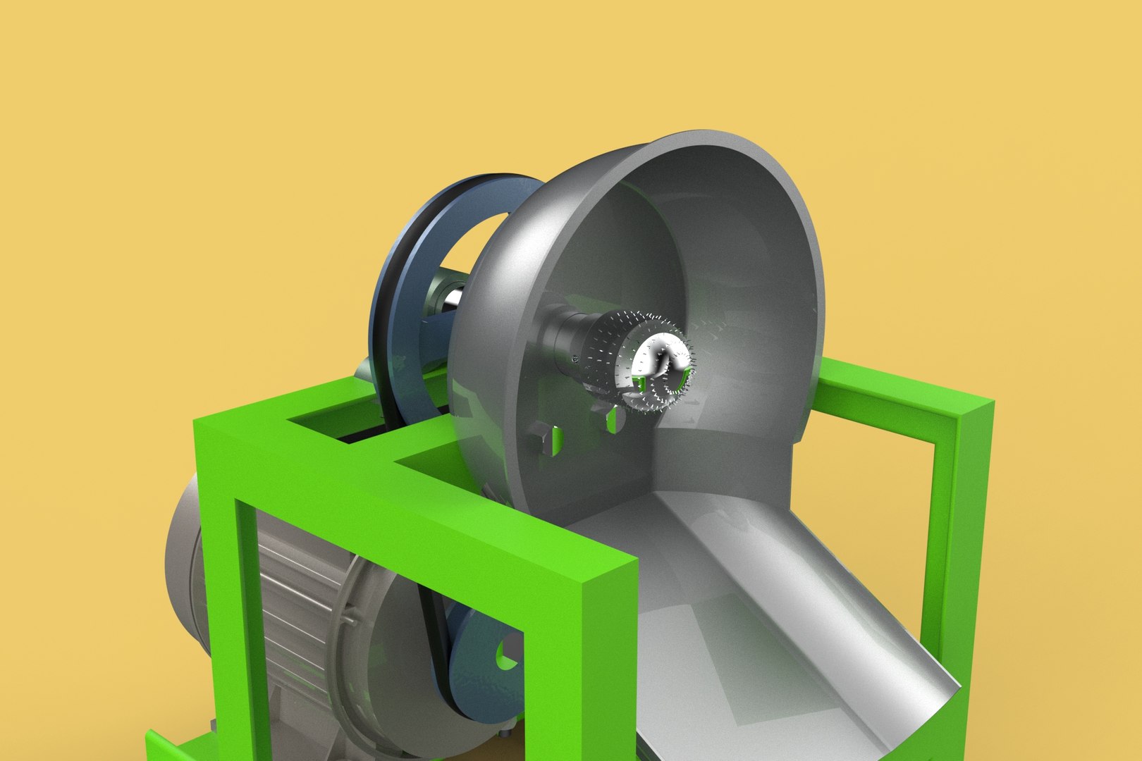 3D AUTOMATIC COCONUT GRATING MACHINE GRATER SCRAPER CHOPPER ...