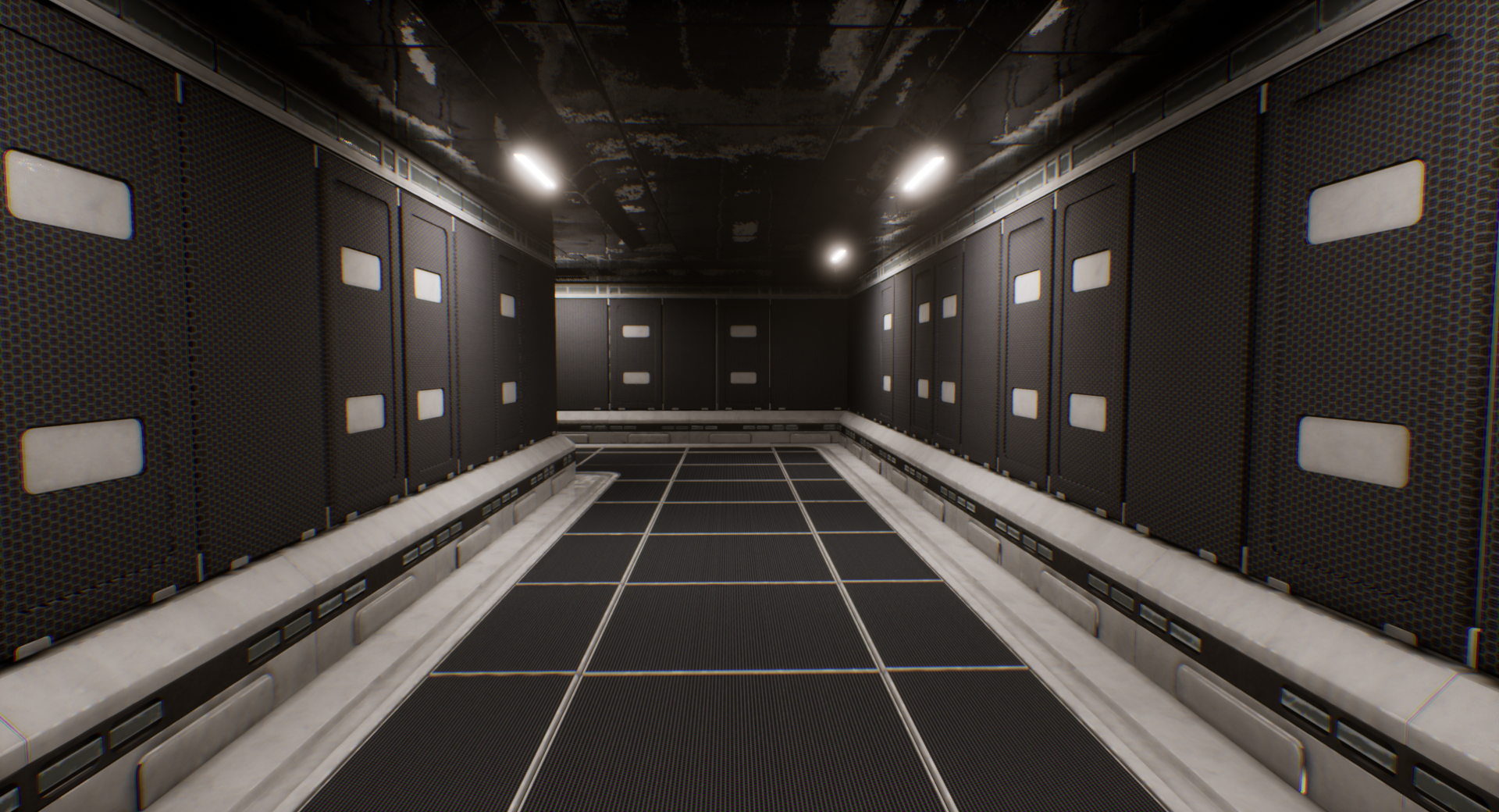 Free sci-fi modular corridor model - TurboSquid 1437233