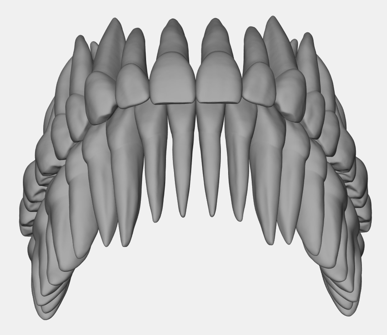3D Model Azure Upper Lower Jaw - TurboSquid 1615534