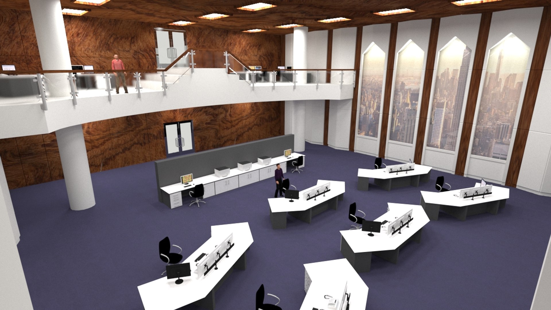 National control center room 3D - TurboSquid 1562910