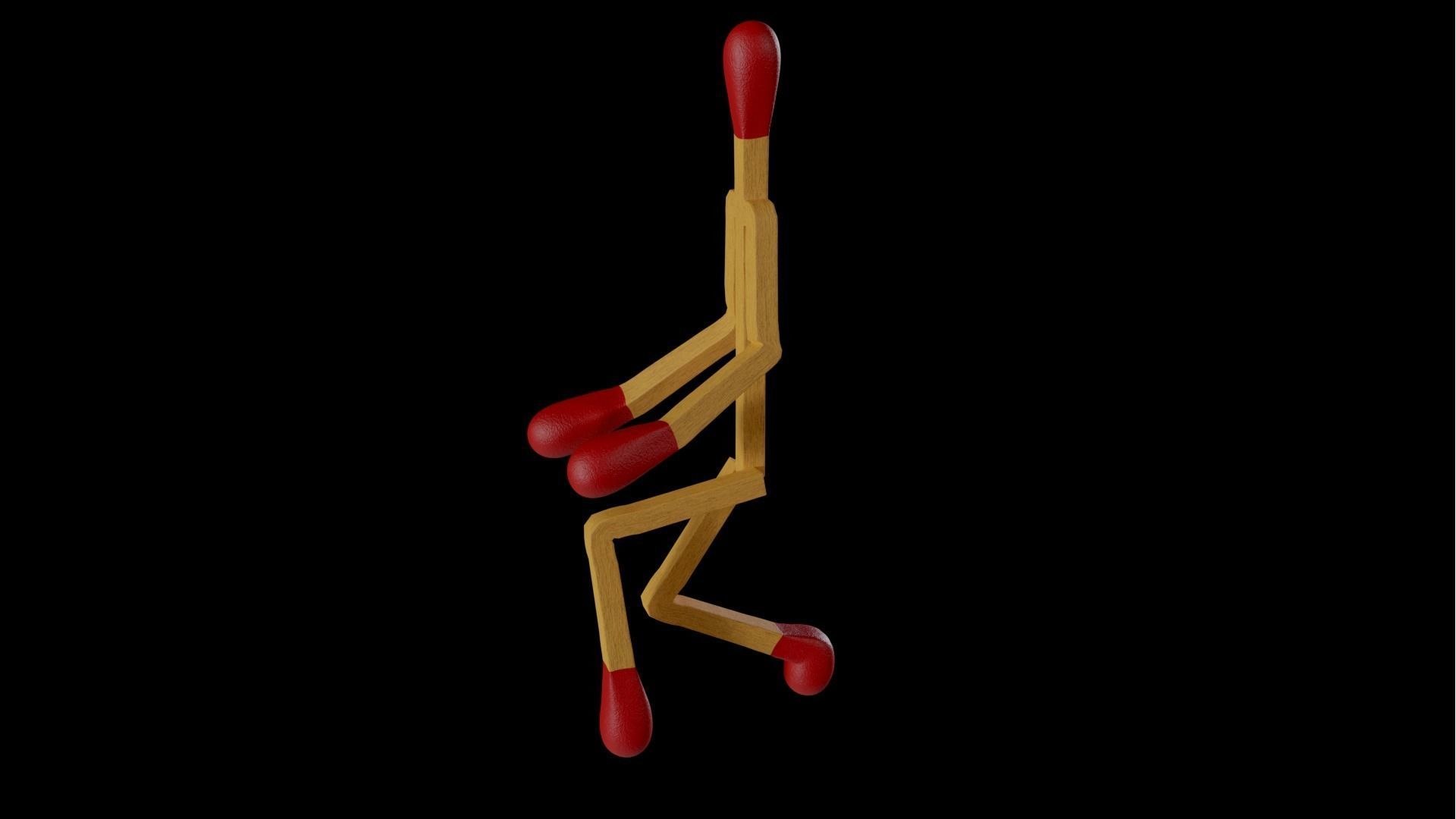 3D Stick Character - TurboSquid 2319218