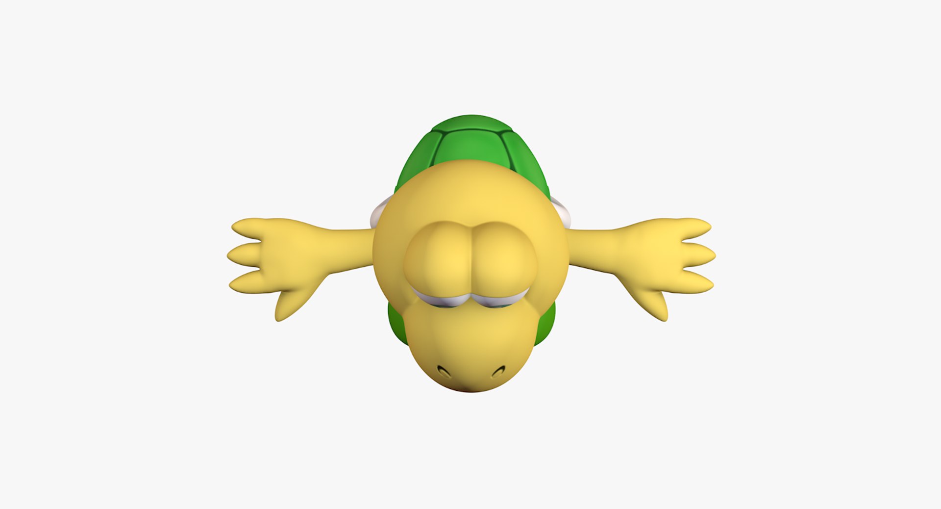 Green Turtle Koopa Troopa 3D Model - TurboSquid 1407225