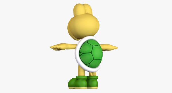 modelo 3d Tortuga Verde Koopa Troopa Super Mario Activos - TurboSquid ...