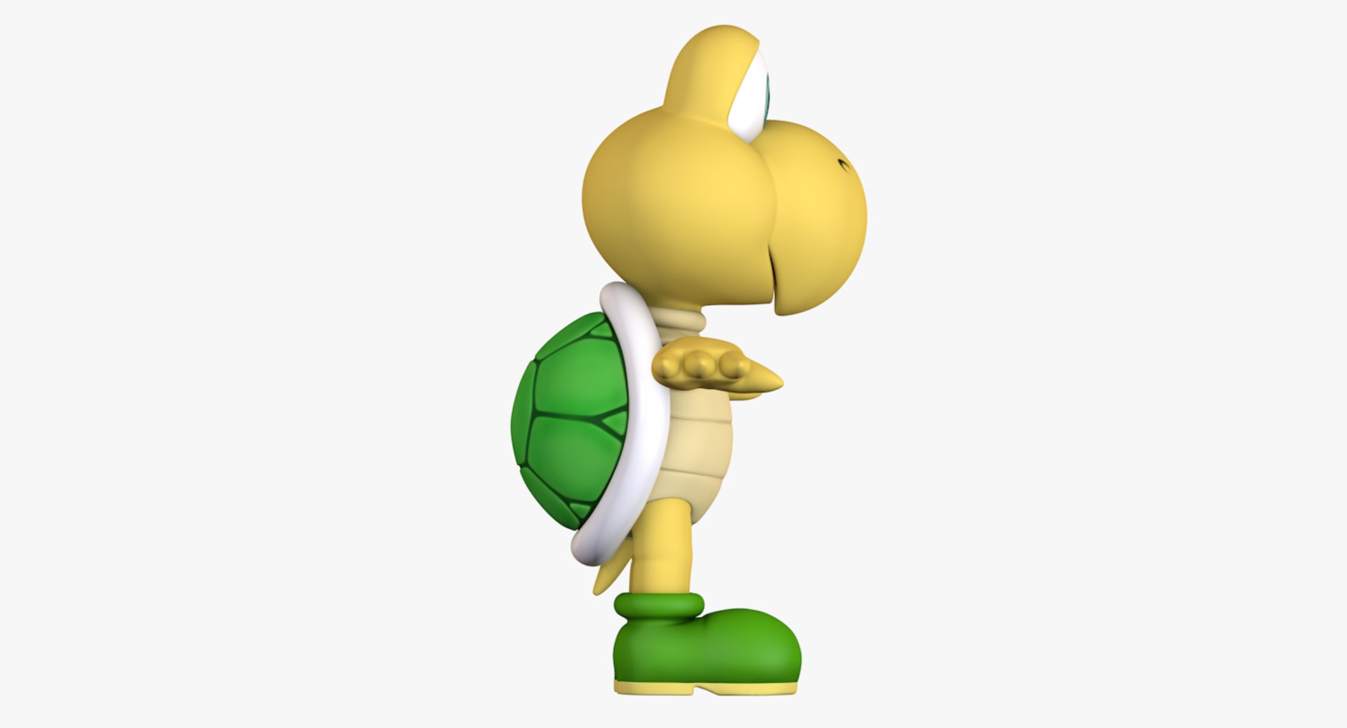Green Turtle Koopa Troopa 3D Model - TurboSquid 1407225