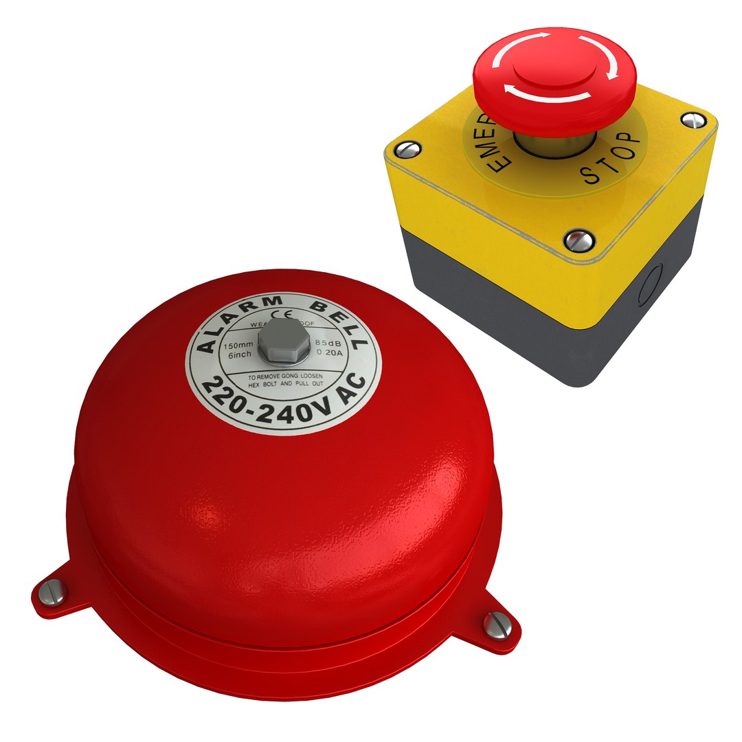 3D Emergency Button - TurboSquid 1514680