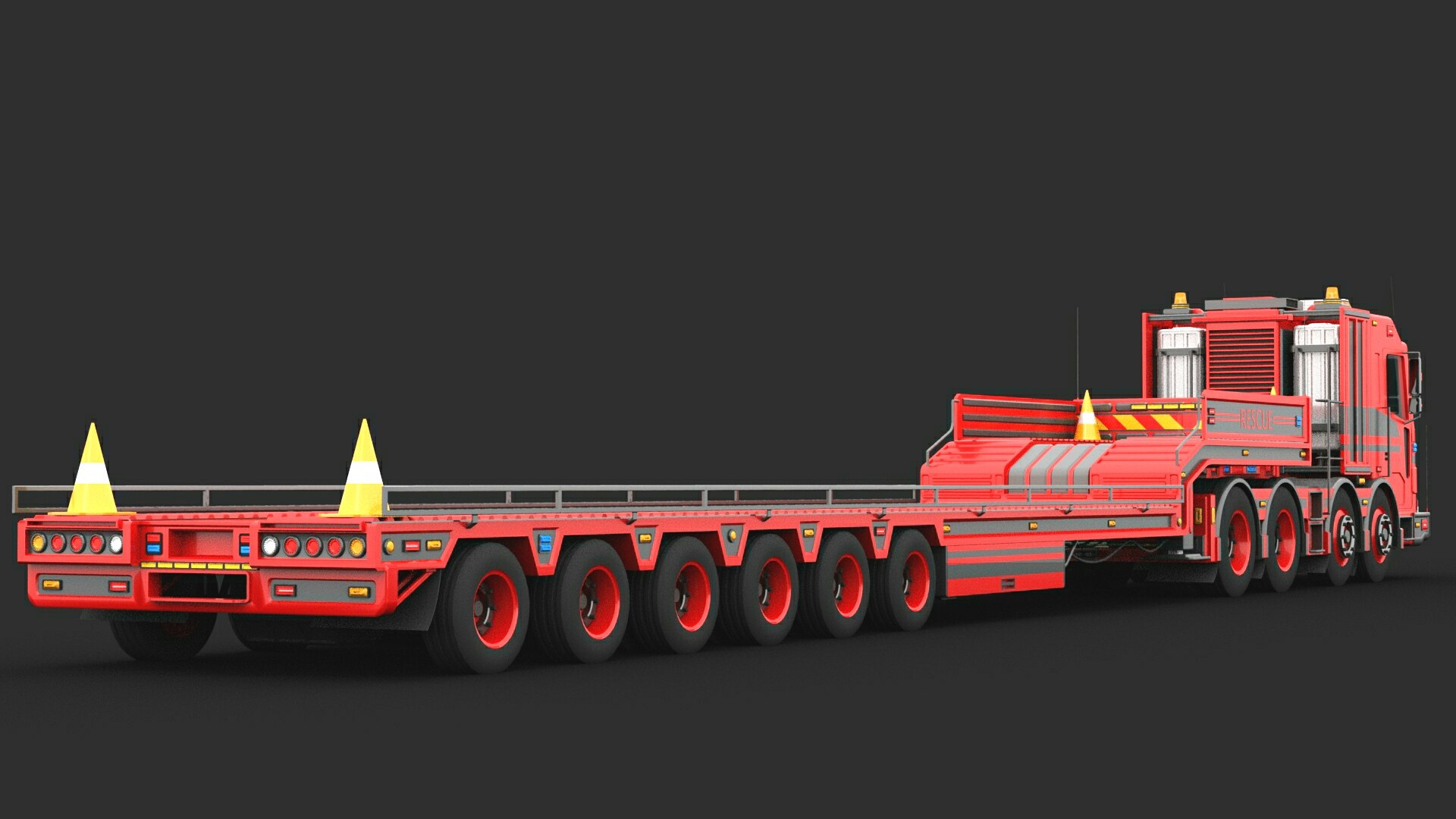 Fire Dept Evacuation Loader Unit 3D Model - TurboSquid 1833592