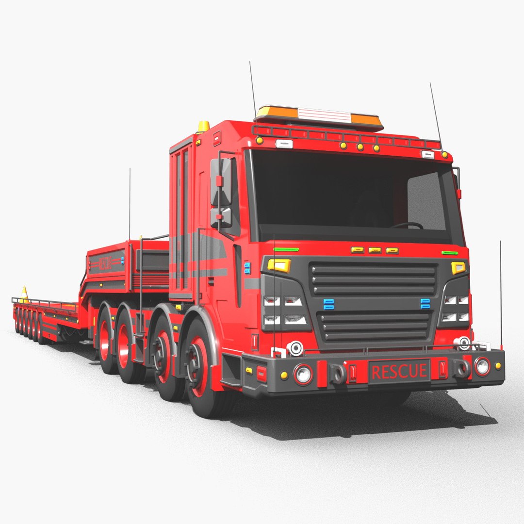 Fire Dept Evacuation Loader Unit 3D model - TurboSquid 1833592