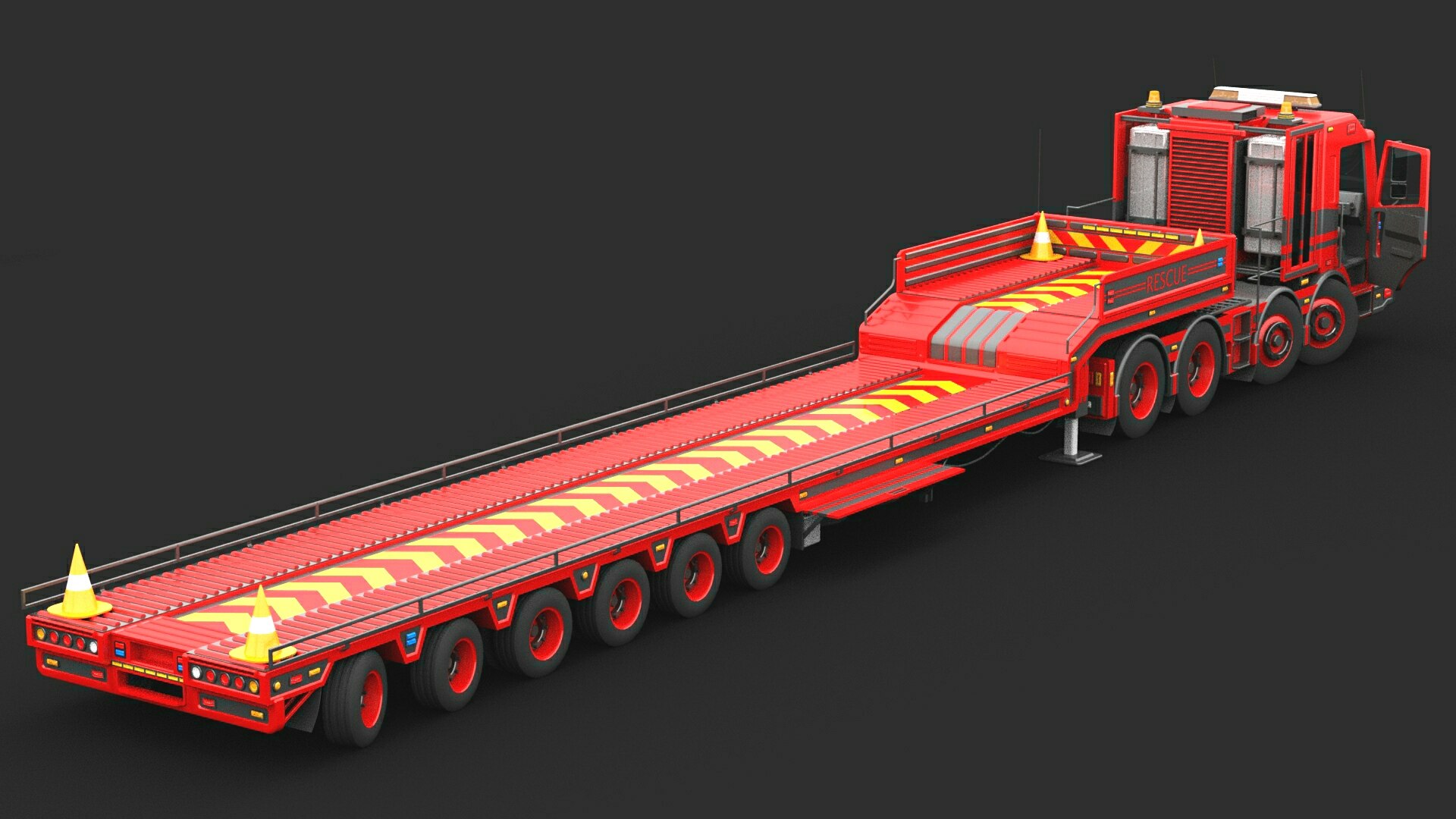 Fire Dept Evacuation Loader Unit 3D Model - TurboSquid 1833592