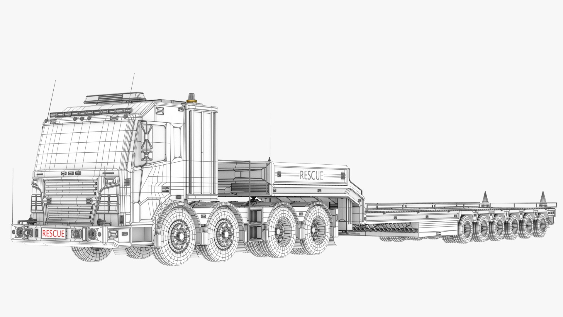 Fire Dept Evacuation Loader Unit 3D Model - TurboSquid 1833592