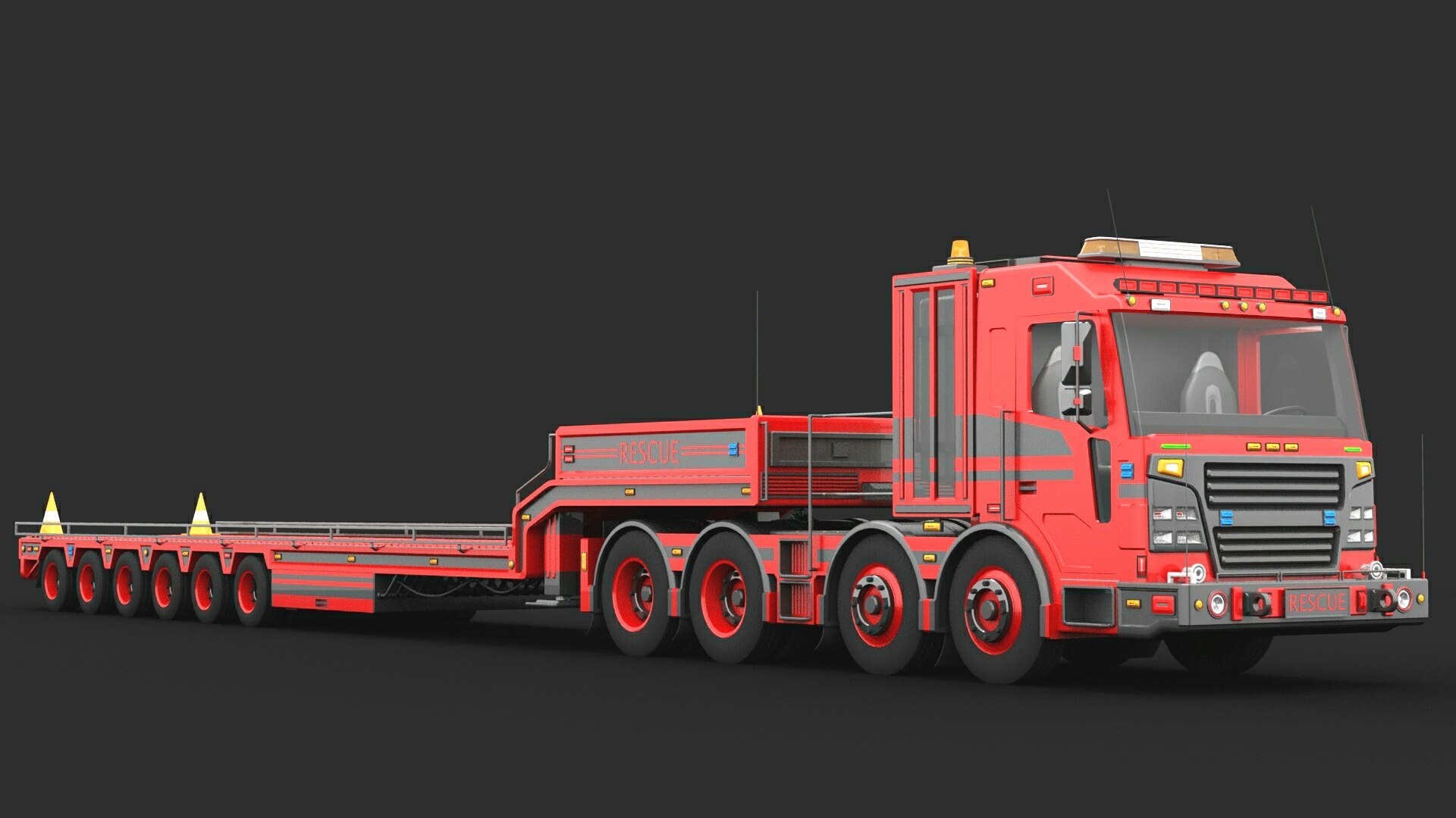 Fire Dept Evacuation Loader Unit 3D Model - TurboSquid 1833592