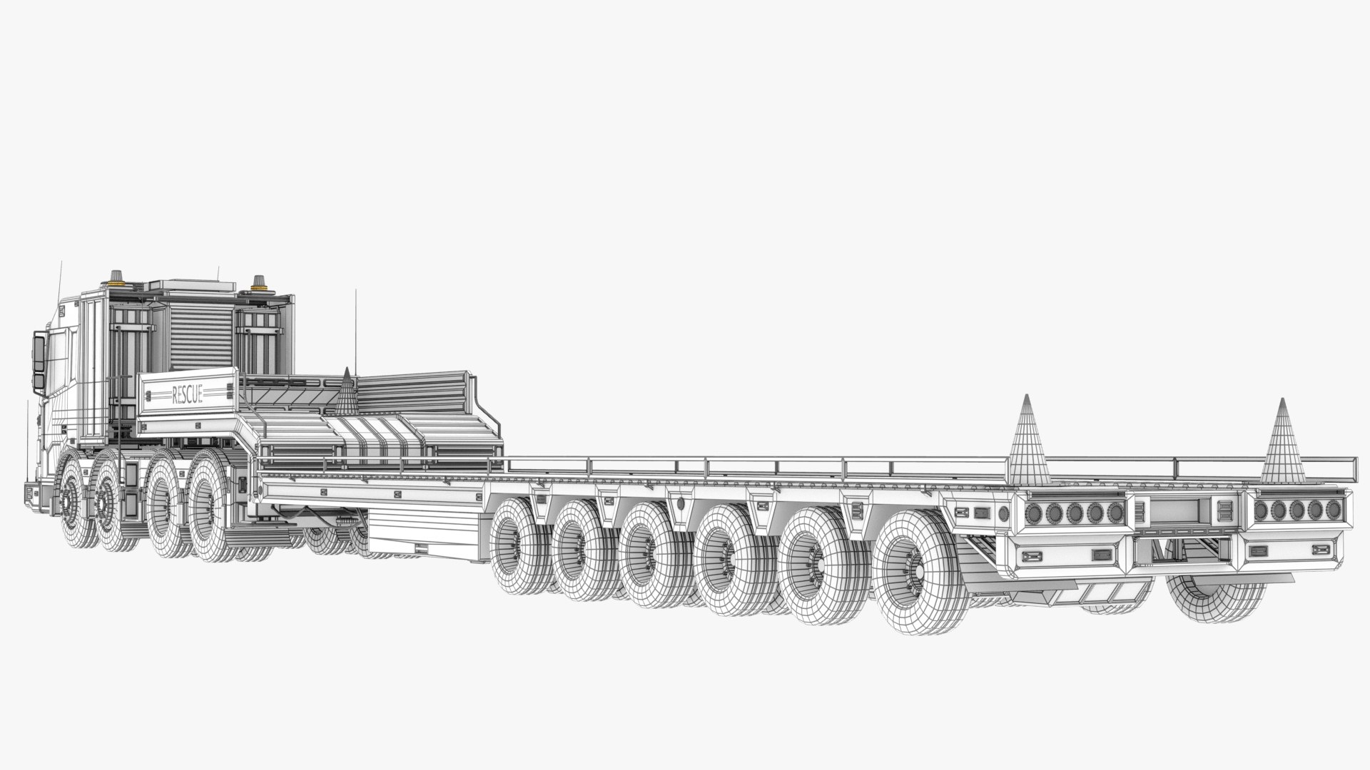 Fire Dept Evacuation Loader Unit 3D Model - TurboSquid 1833592