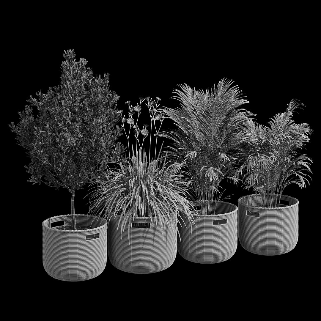 Bamboo baskets one 3D model - TurboSquid 1770152