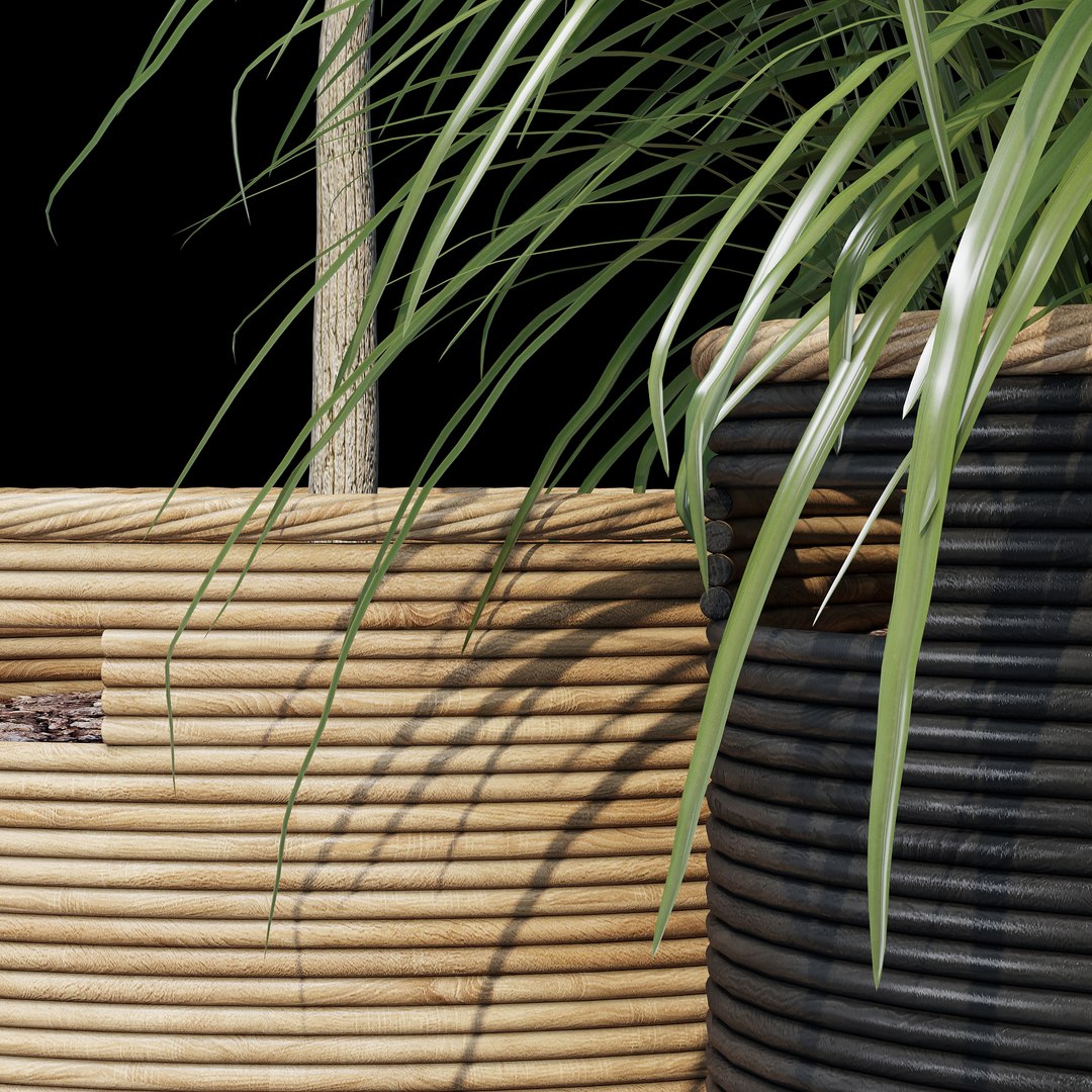 Bamboo baskets one 3D model - TurboSquid 1770152