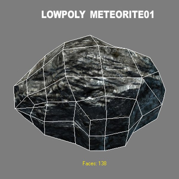 meteorites skyboxes 3d model