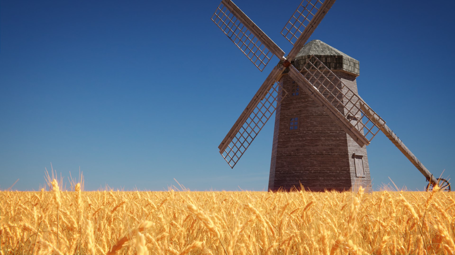 3D Wheat Field 3d Scene - TurboSquid 1987562