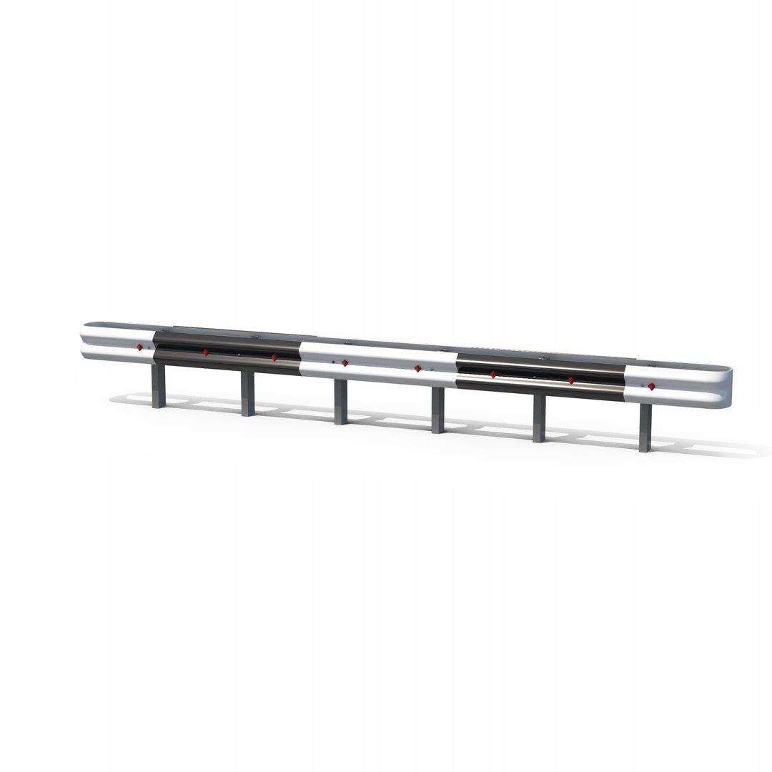 3D Model Highway Guardrail - TurboSquid 2082429