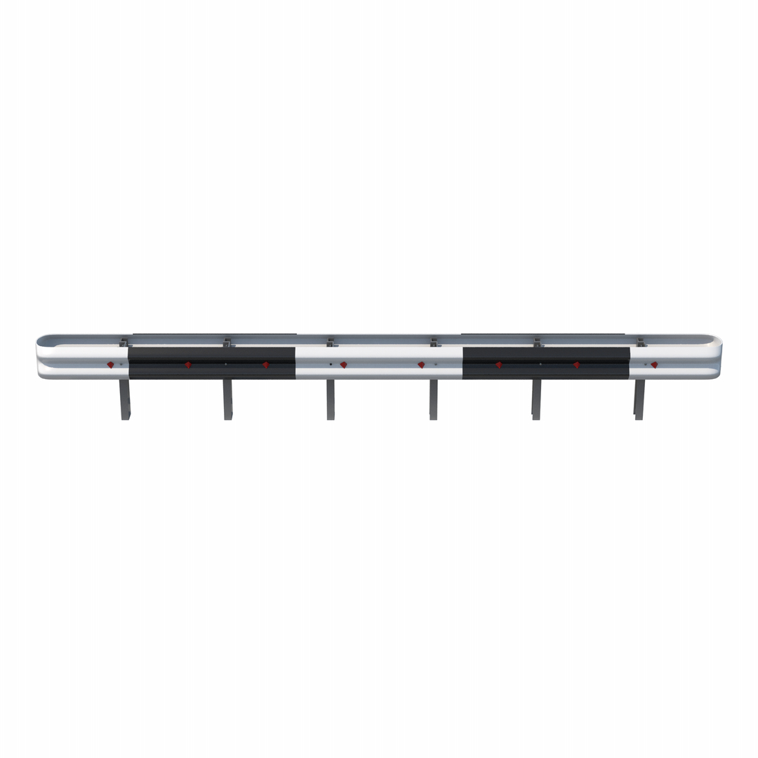 3D Model Highway Guardrail - TurboSquid 2082429