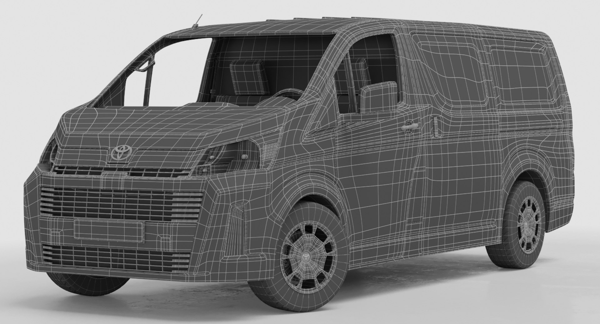 Toyota Hiace 2019-2020 3D Model - TurboSquid 1400365