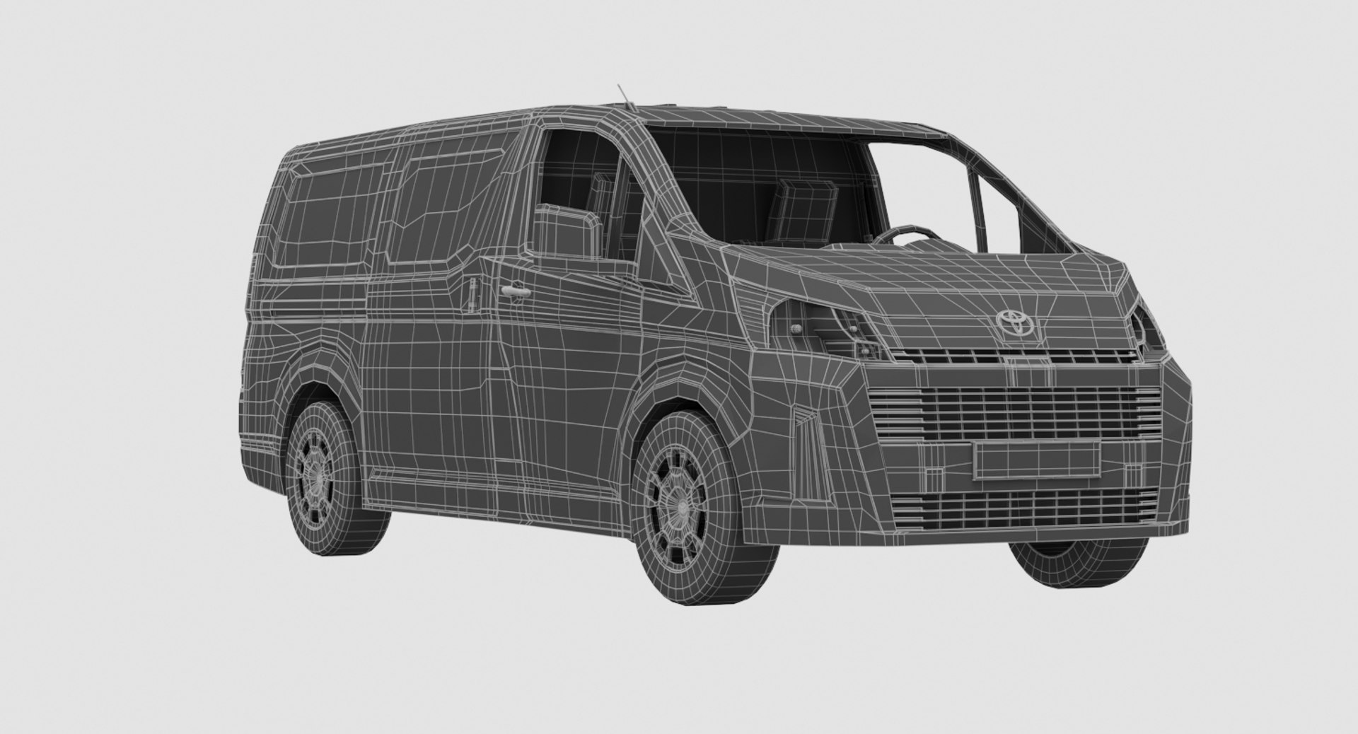 Toyota Hiace 2019-2020 3D Model - TurboSquid 1400365