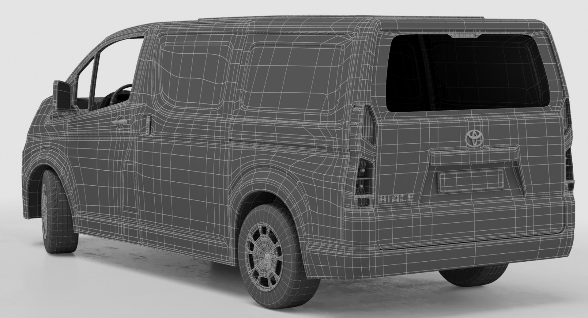 Toyota Hiace 2019-2020 3D Model - TurboSquid 1400365